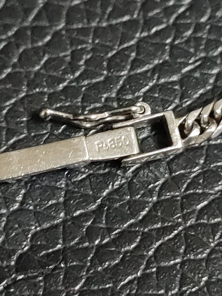 Yahoo!オークション - Pt850 喜平 6面ダブル ネックレス