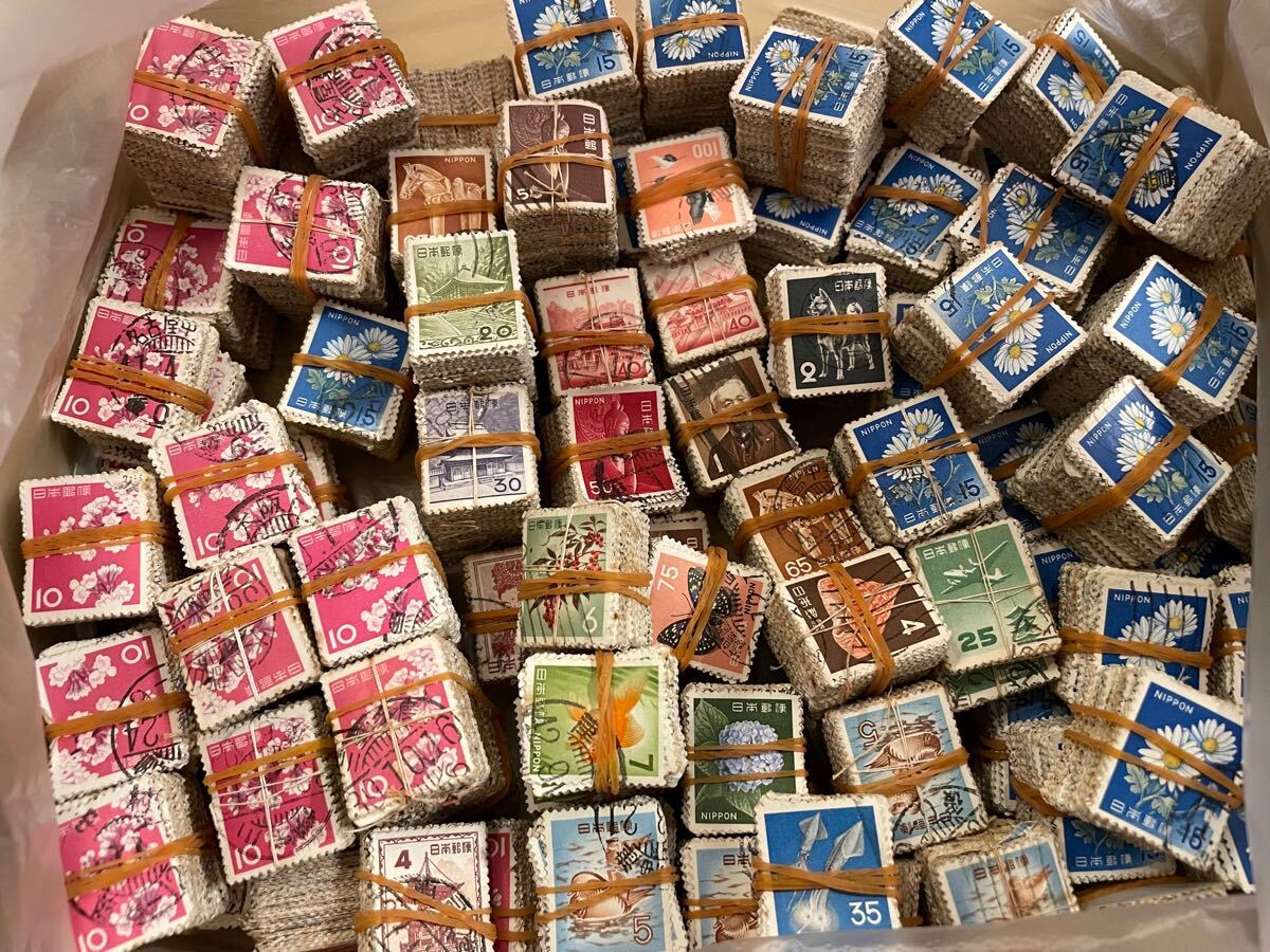 Yahoo!オークション - 使用済切手 オフペーパー 大量 仕分け済