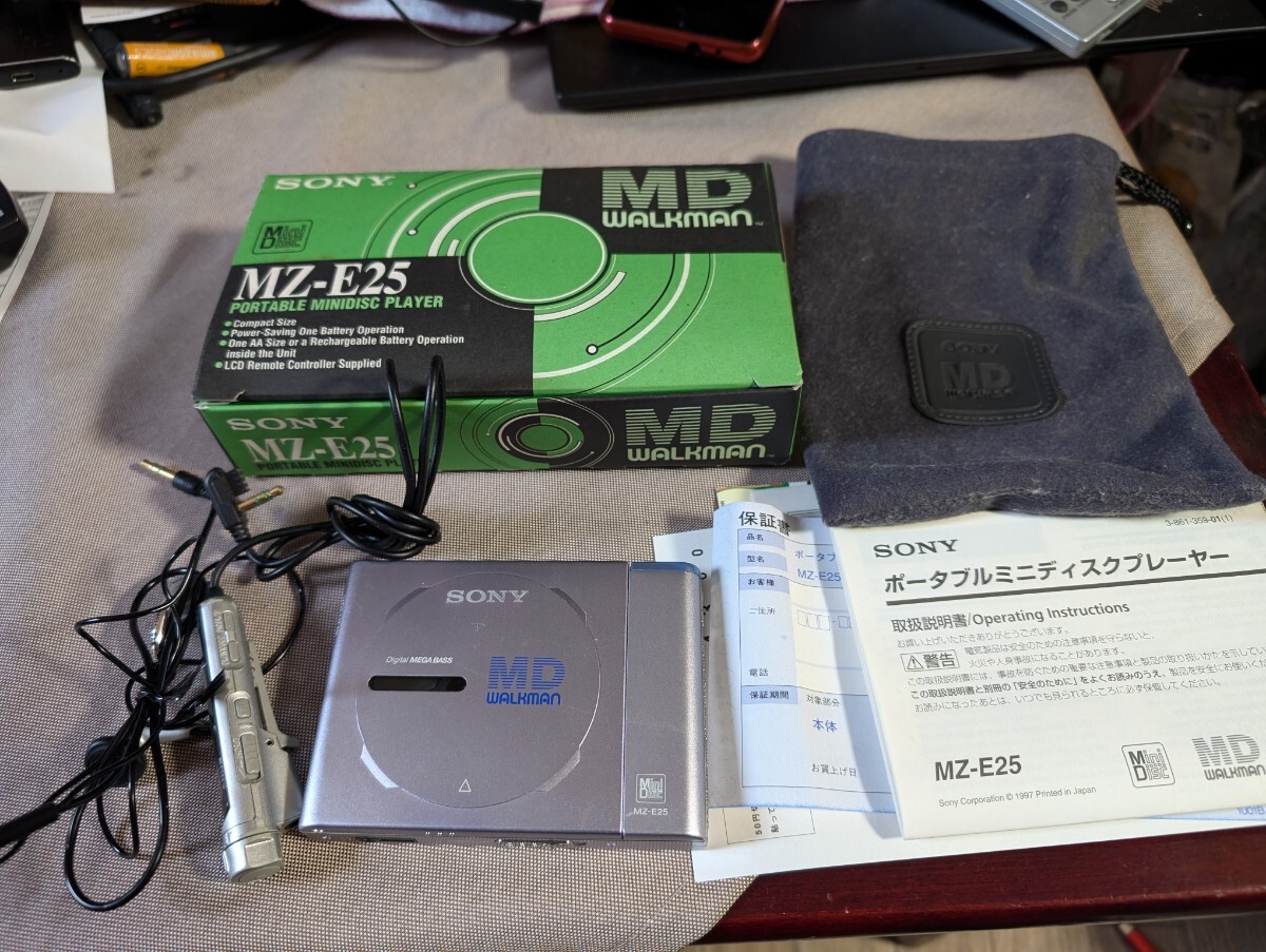 Yahoo!オークション - SONY ソニー MDウォークマン MZ-E25 ブルー 動作...