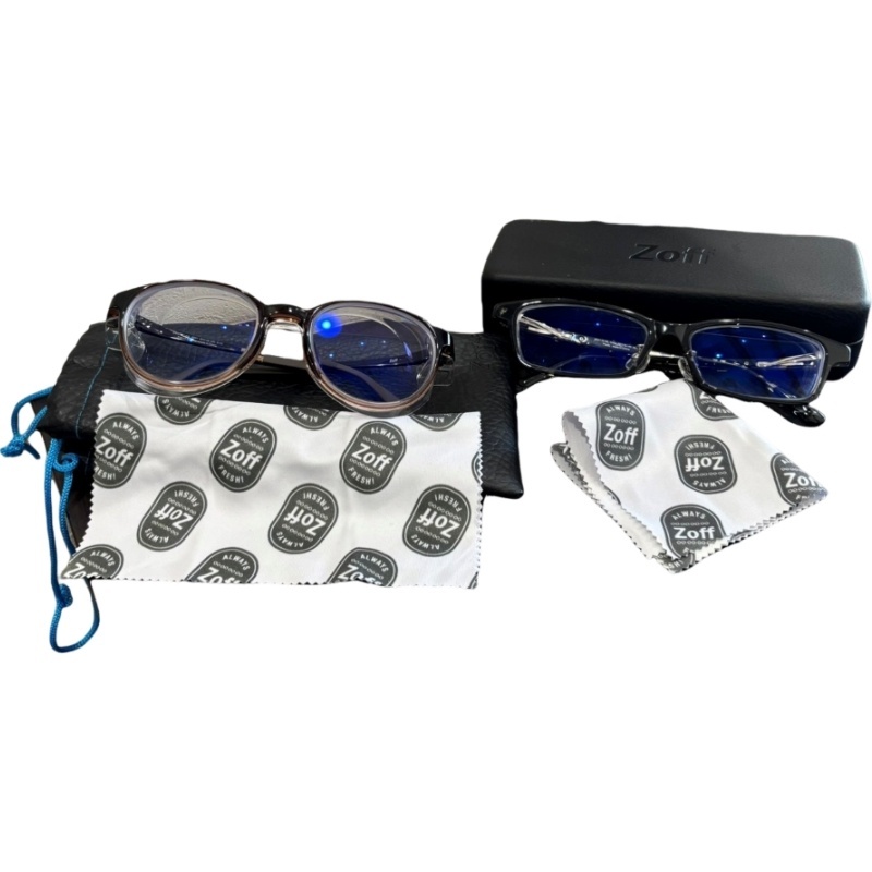 Zoff ゾフ メガネ 2点セット ZN211014A 51 19-140 ZO211010B 56 16-145 ブラック メンズ ケース 度あり 32501K592(ファッション小物 ...