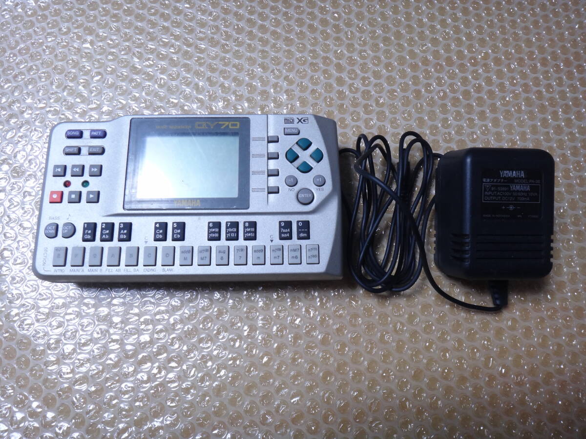 Yahoo!オークション - YAMAHA QY70 ヤマハ シーケンサー ACアダプター...
