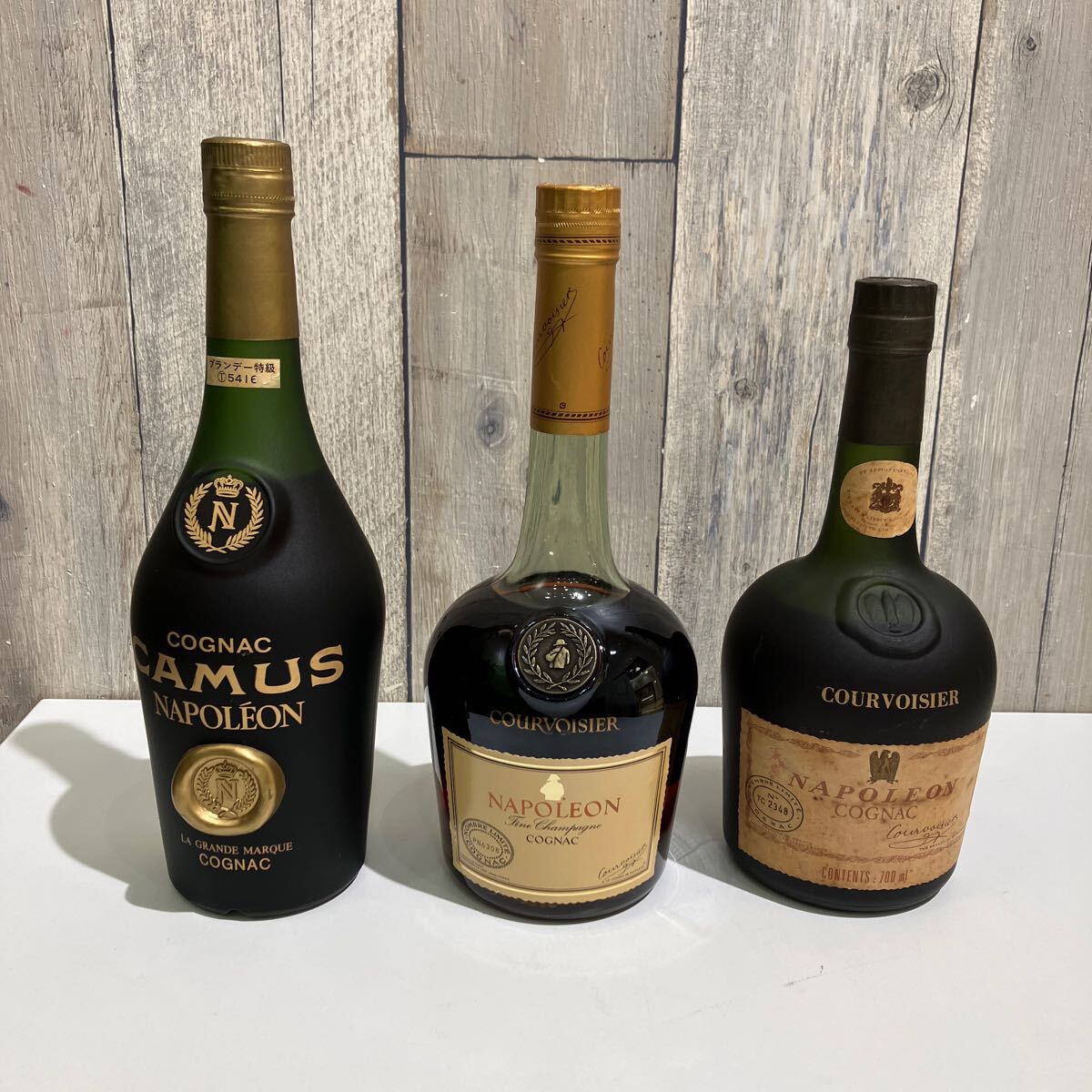 Yahoo!オークション - 4840-1.2.3. 古酒 ナポレオン コニャック x3本