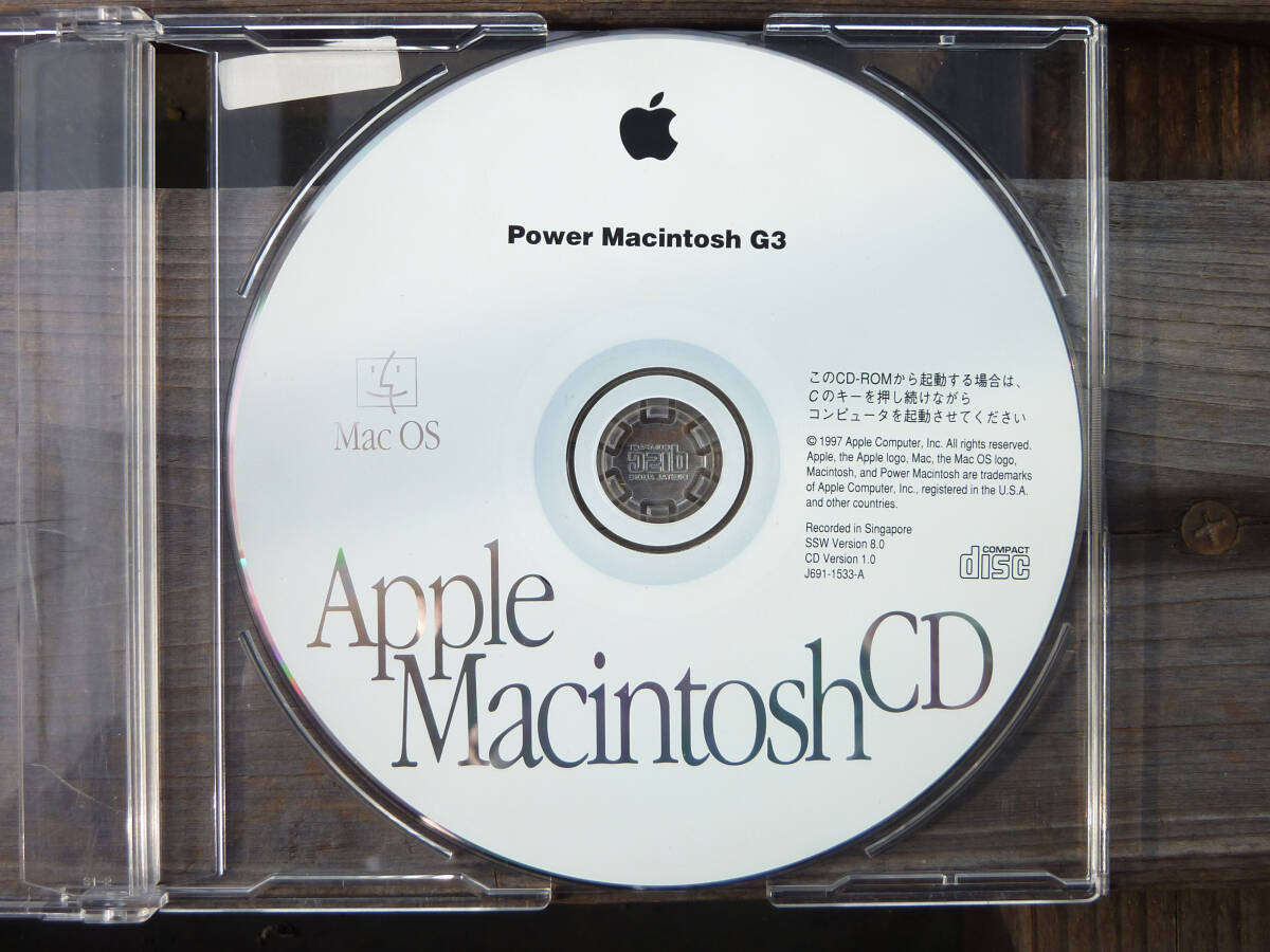 Macintosh Power mac G3 OS 8.0 インストール用 CD CD-ROM 純正 J691-1533-A apple アップル マック 1997(オペレーティングシステム ...
