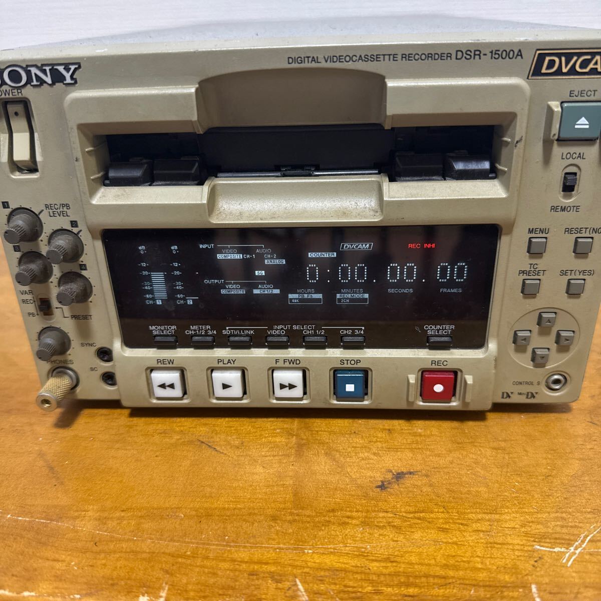 Yahoo!オークション - SONY DSR-1500A DVCAM レコーダー現状品