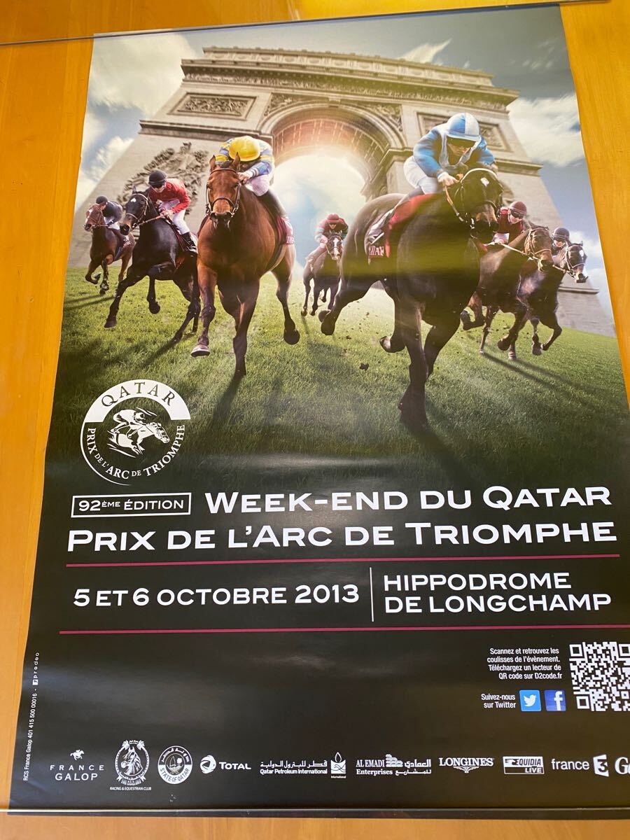 009】非売品 競馬ポスター 2013年 凱旋門賞 告知ポスター トレヴ 009】非売品 競馬ポスター 2013年 凱旋門賞 告知ポスター トレヴ