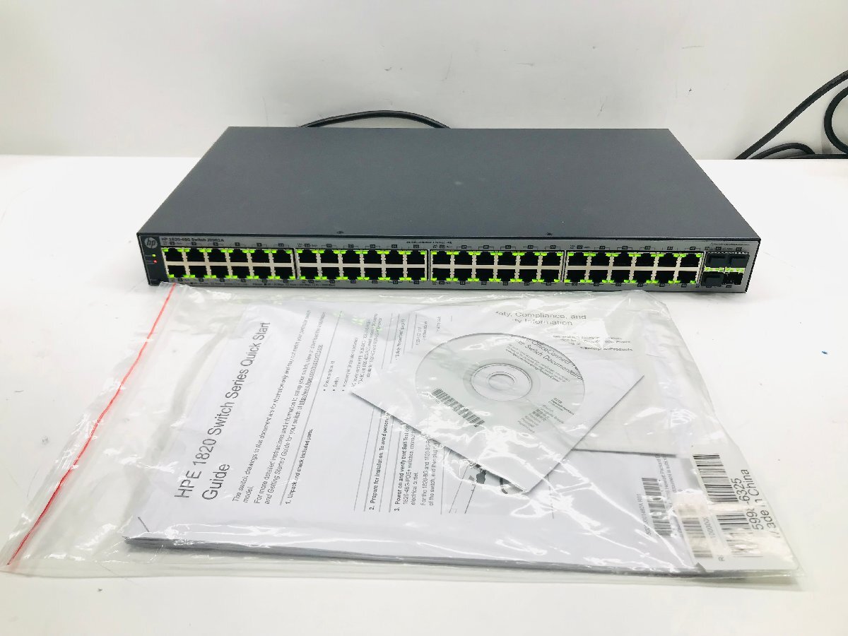 Yahoo!オークション - 中古動作品 HPE OfficeConnect 1820-48G Switch...