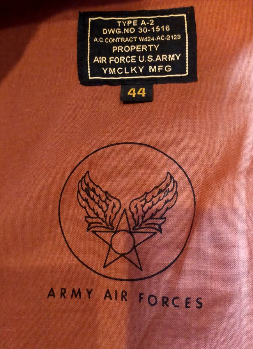 Yahoo!オークション - A2フライトジャケット ホースハイド 馬革 YMCLKY...
