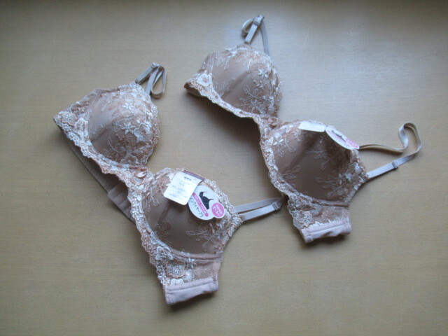Yahoo!オークション - 婦人ノンワイヤーブラジャー・B85㎝・2着・A...
