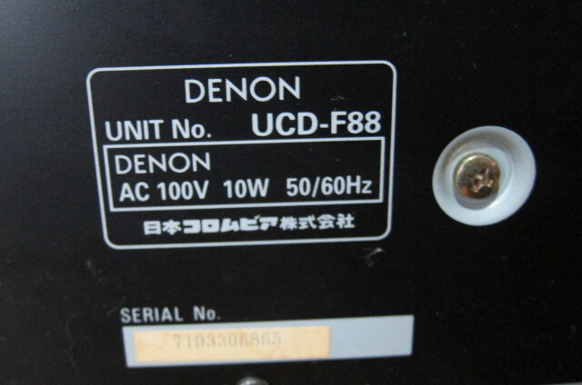 Yahoo!オークション - DENON デノン CDプレーヤー UCD-F88 通電確認