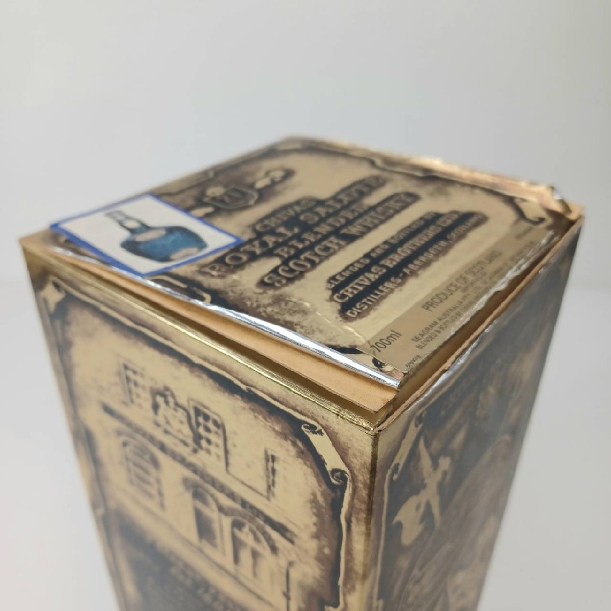 Yahoo!オークション - 未開栓 ロイヤルサルート 21年 青 陶器ボトル 70...