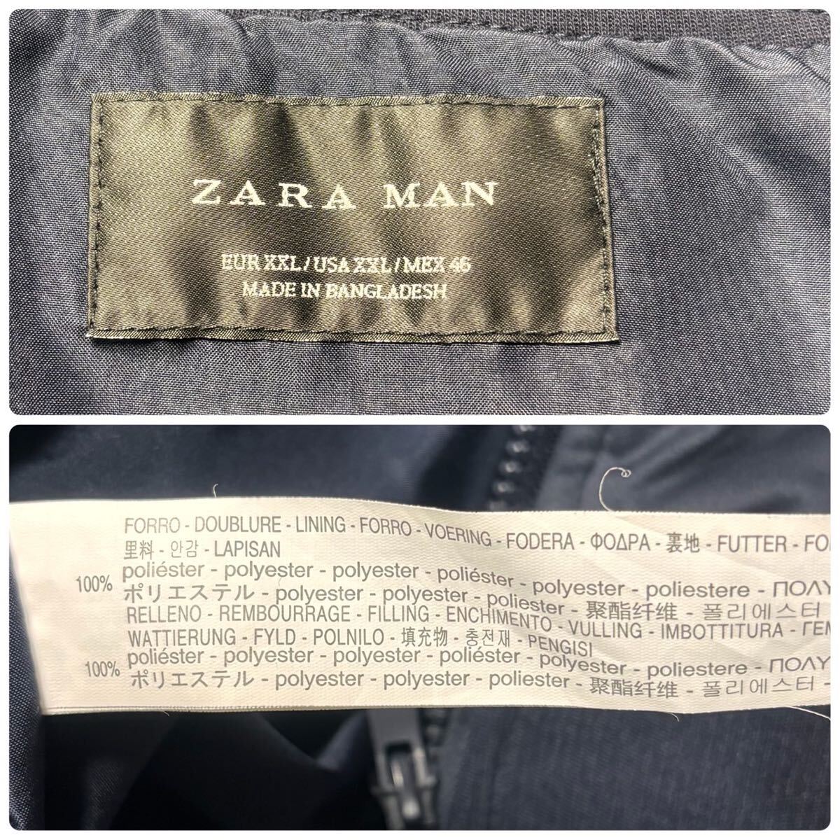 Yahoo!オークション - 【極美品/超希少3XL】ZARA MAN ザラ 袖切り替え ...