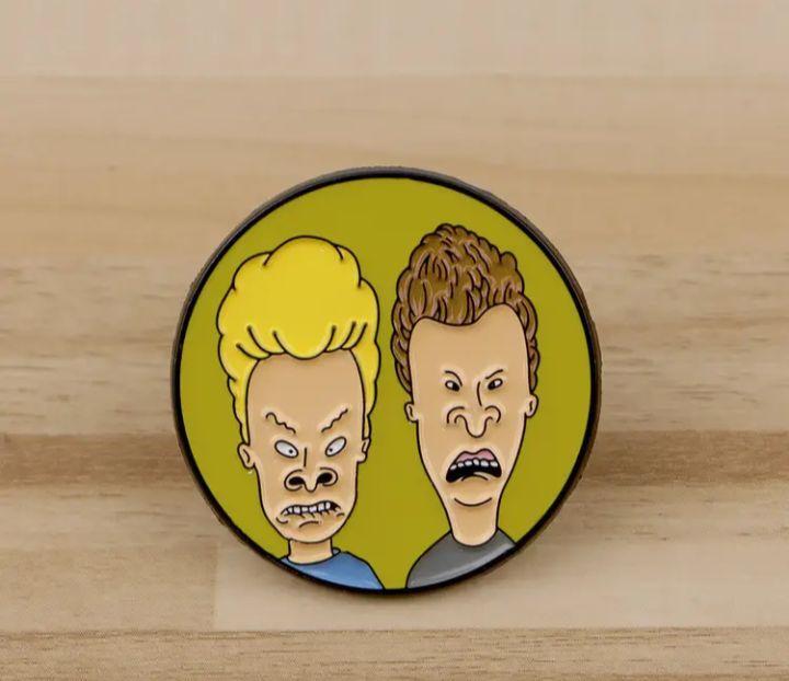 Yahoo!オークション - BEAVIS AND BUTT-HEAD Circle ピンズバッジ