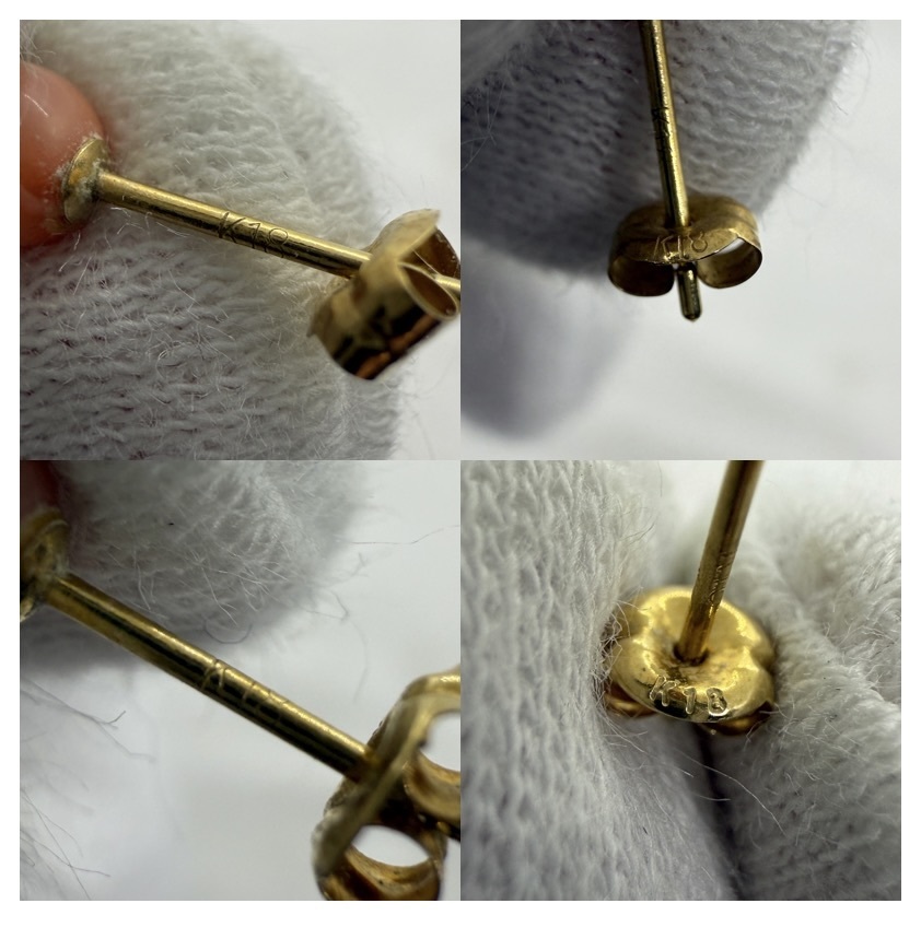 Yahoo!オークション - 10074 K18 WGK14 14KCTY ペンダントトップ ピア...