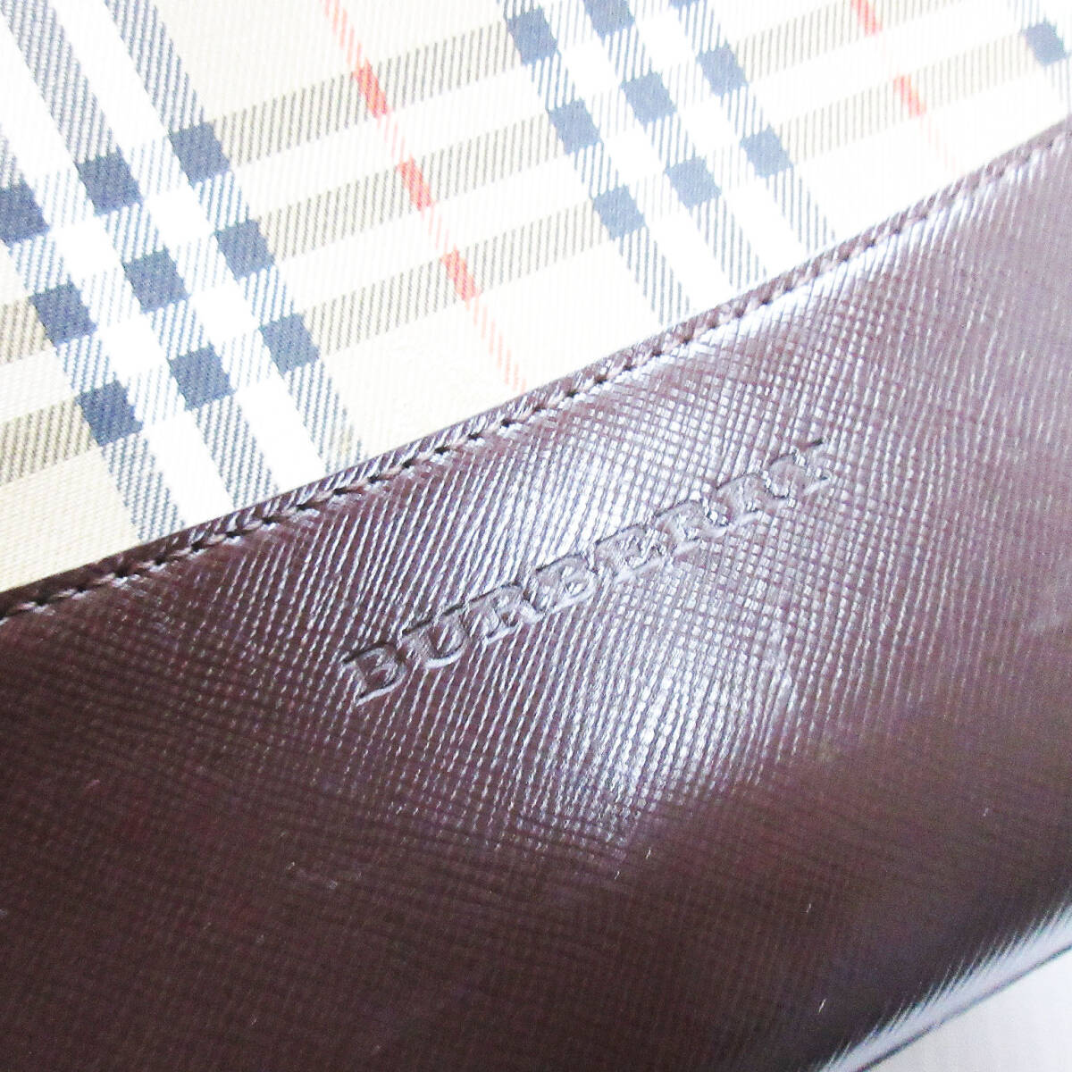 Yahoo!オークション - KM-5296【トートバッグ】BURBERRY/バーバリー ノ...