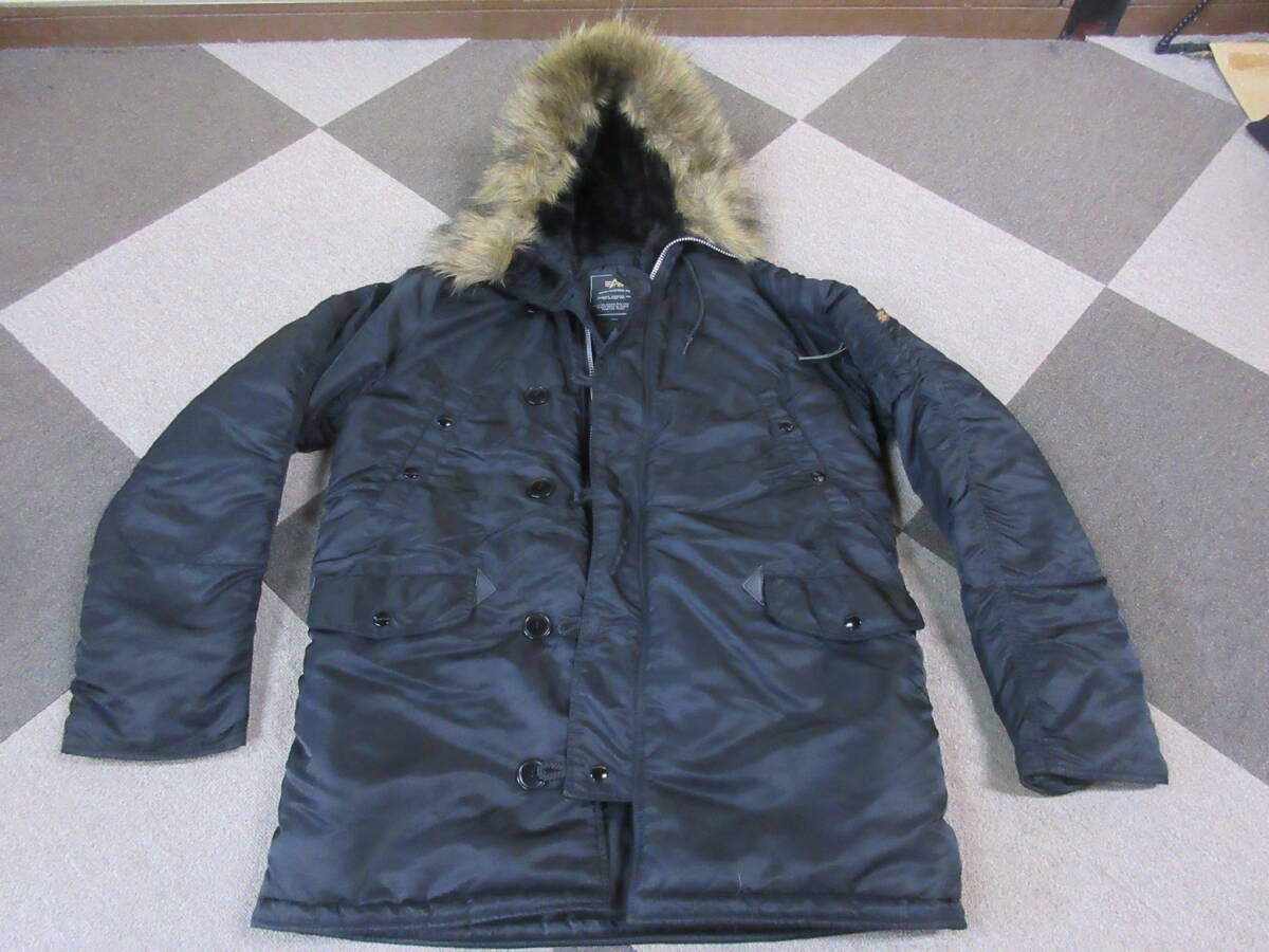 Yahoo!オークション - ALPHA N-3B フライトジャケット XL 黒 アルファ ...