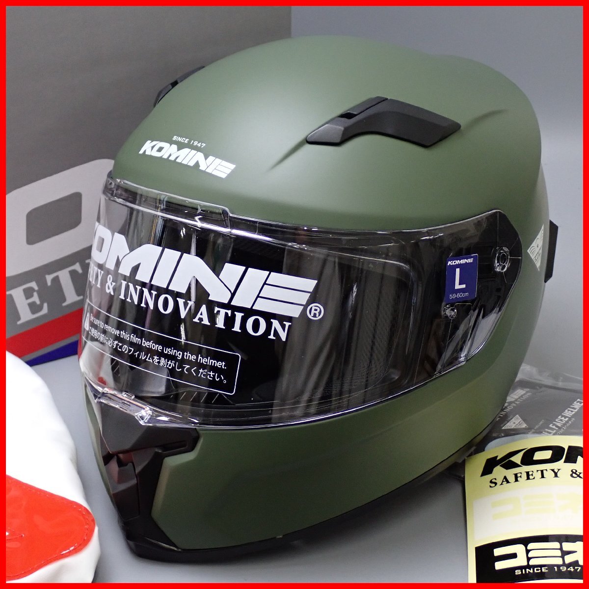 Yahoo!オークション - 未使用 KOMINE/コミネ 01-170 HK-170 FL フルフ...