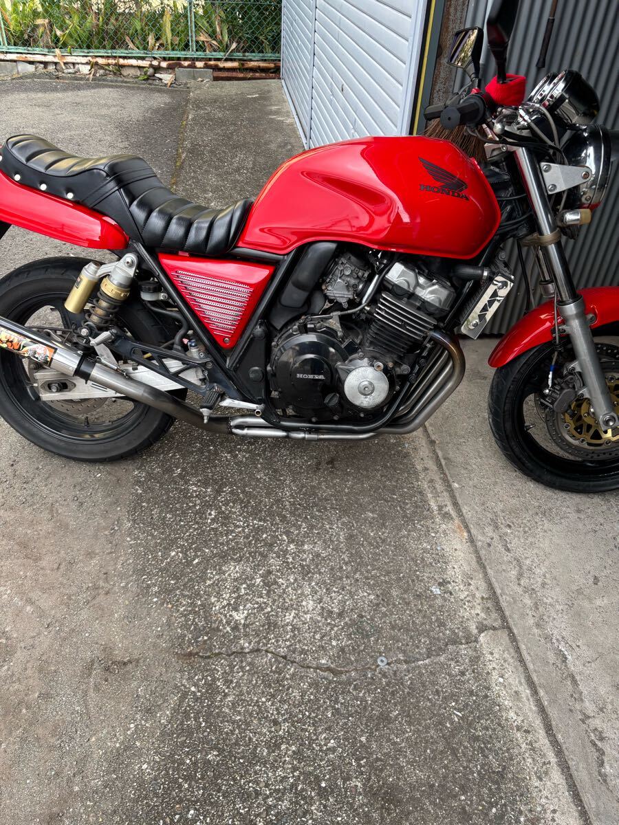 Yahoo!オークション - cb400sf nc31 アルフィンサイドカバー 赤ソリ塗...