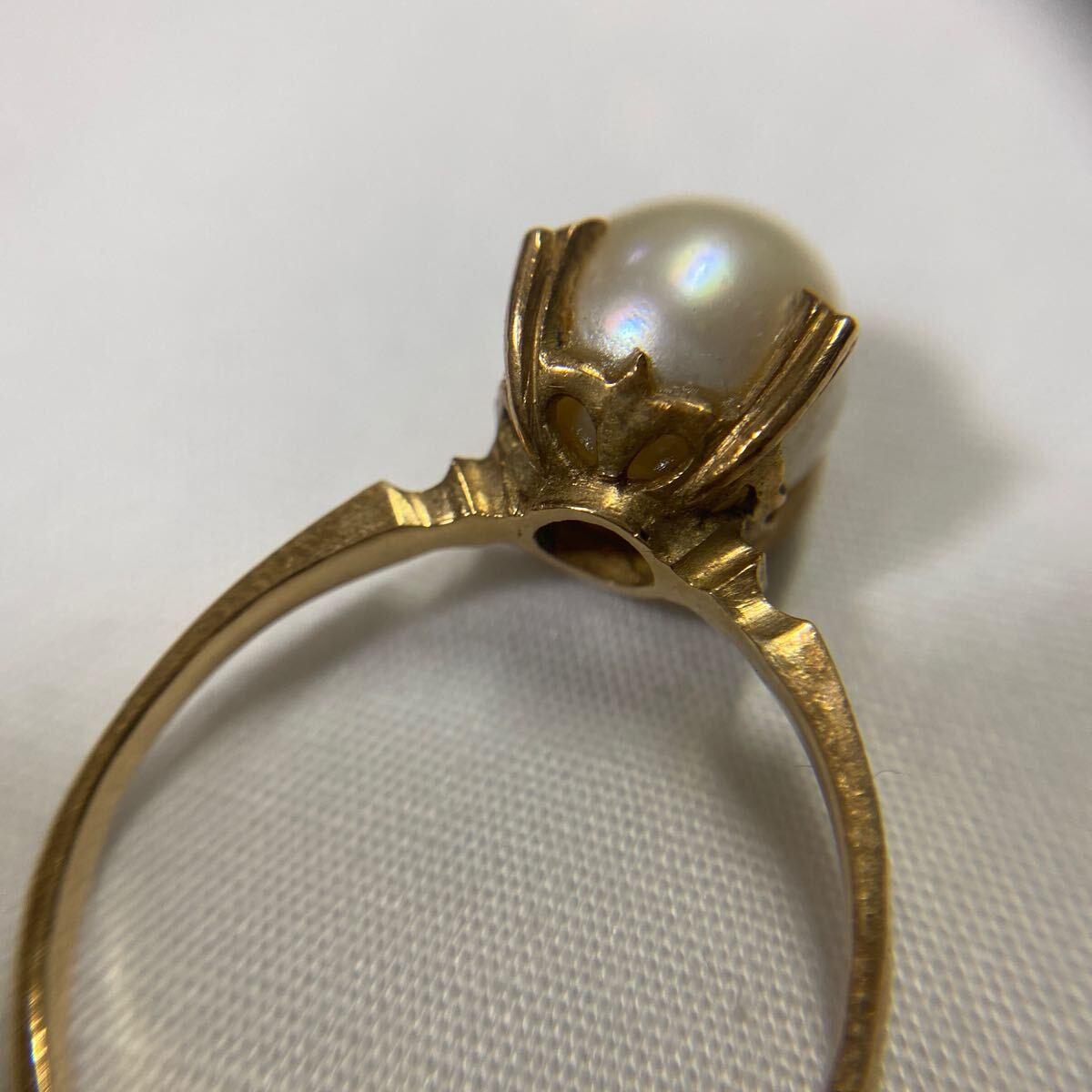 Yahoo!オークション - （O）K18 18金 指輪 リング アクセサリー パール...