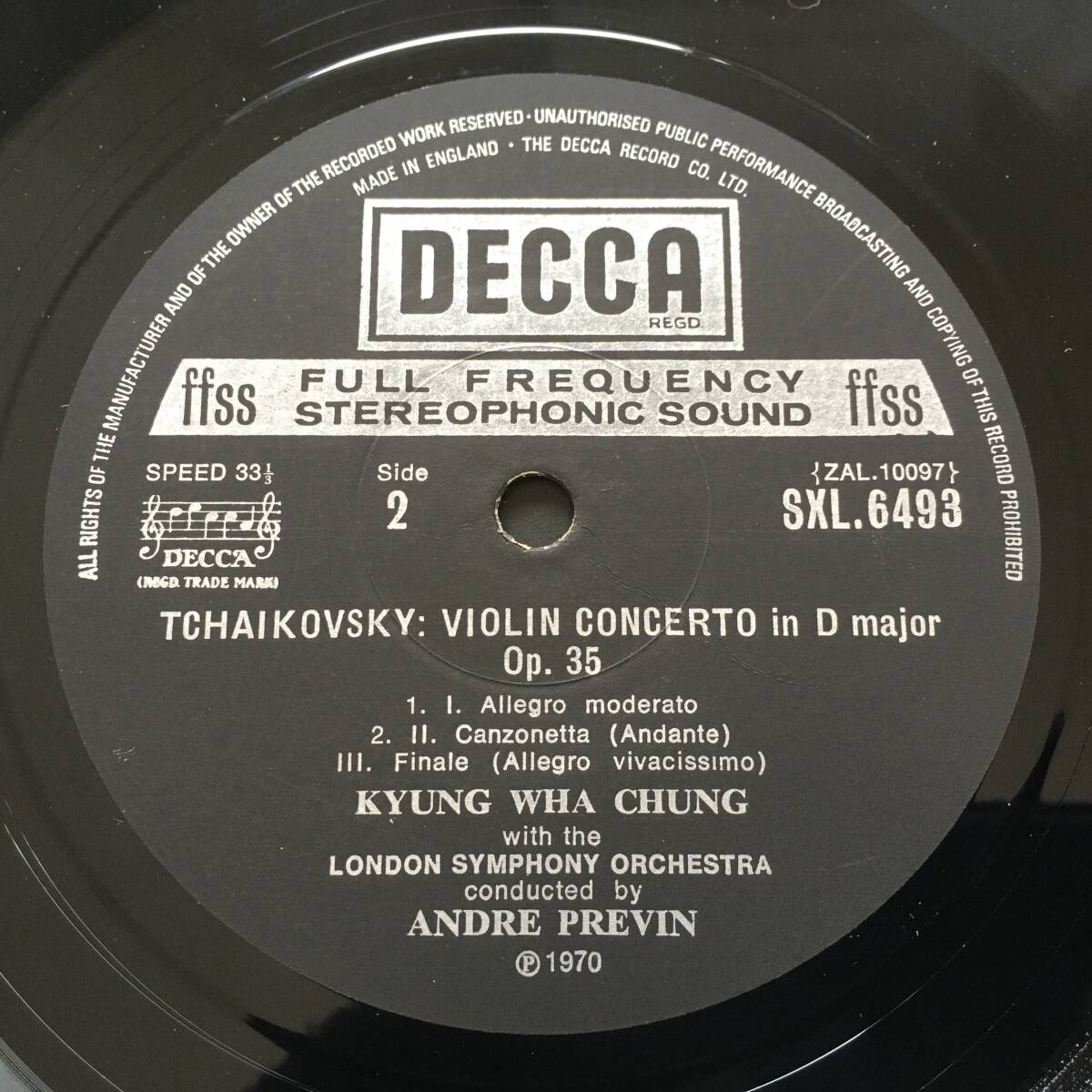 Yahoo!オークション - 英DECCA SXL6493 チョン・キョンファ プレウ゛ィ...