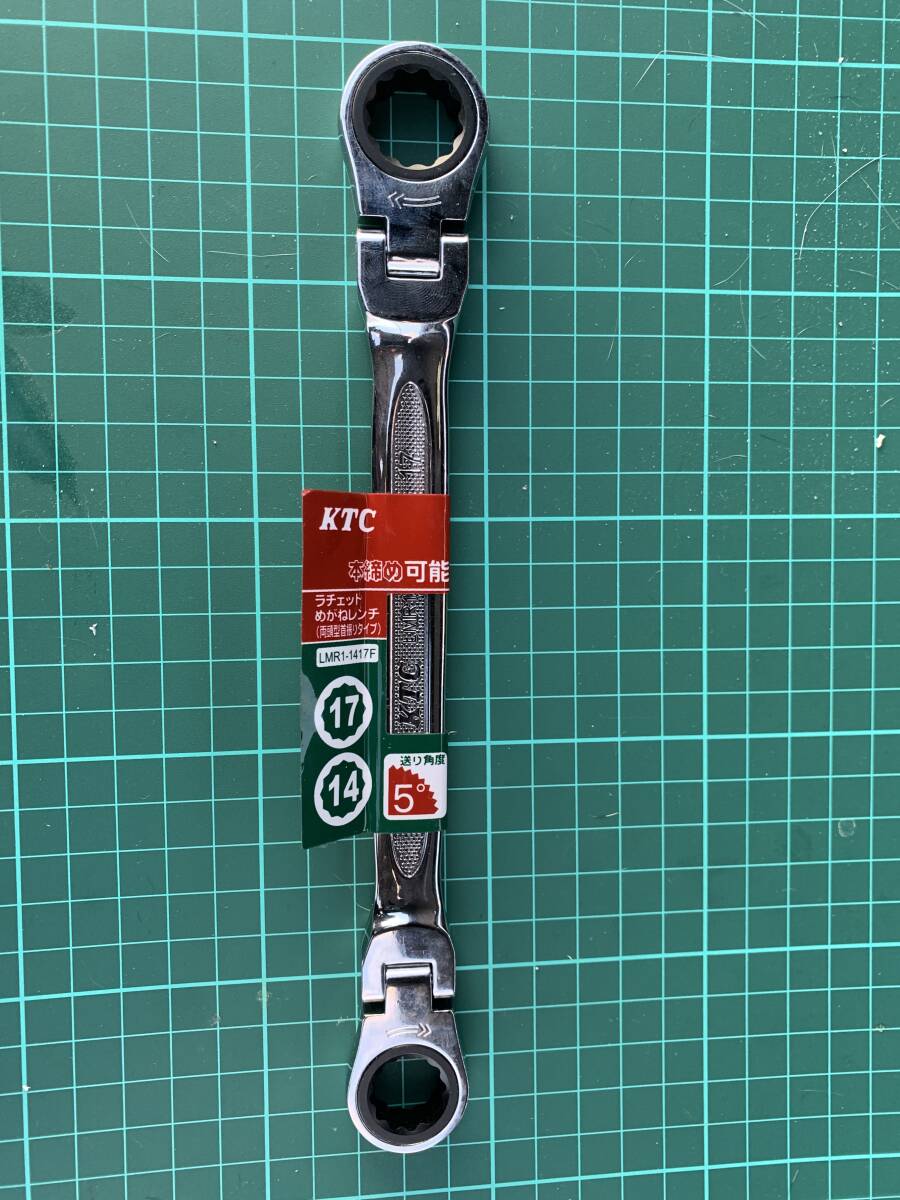 Yahoo!オークション - 売切 KTC 首振り ラチェットめがねレンチ LMR1-1...
