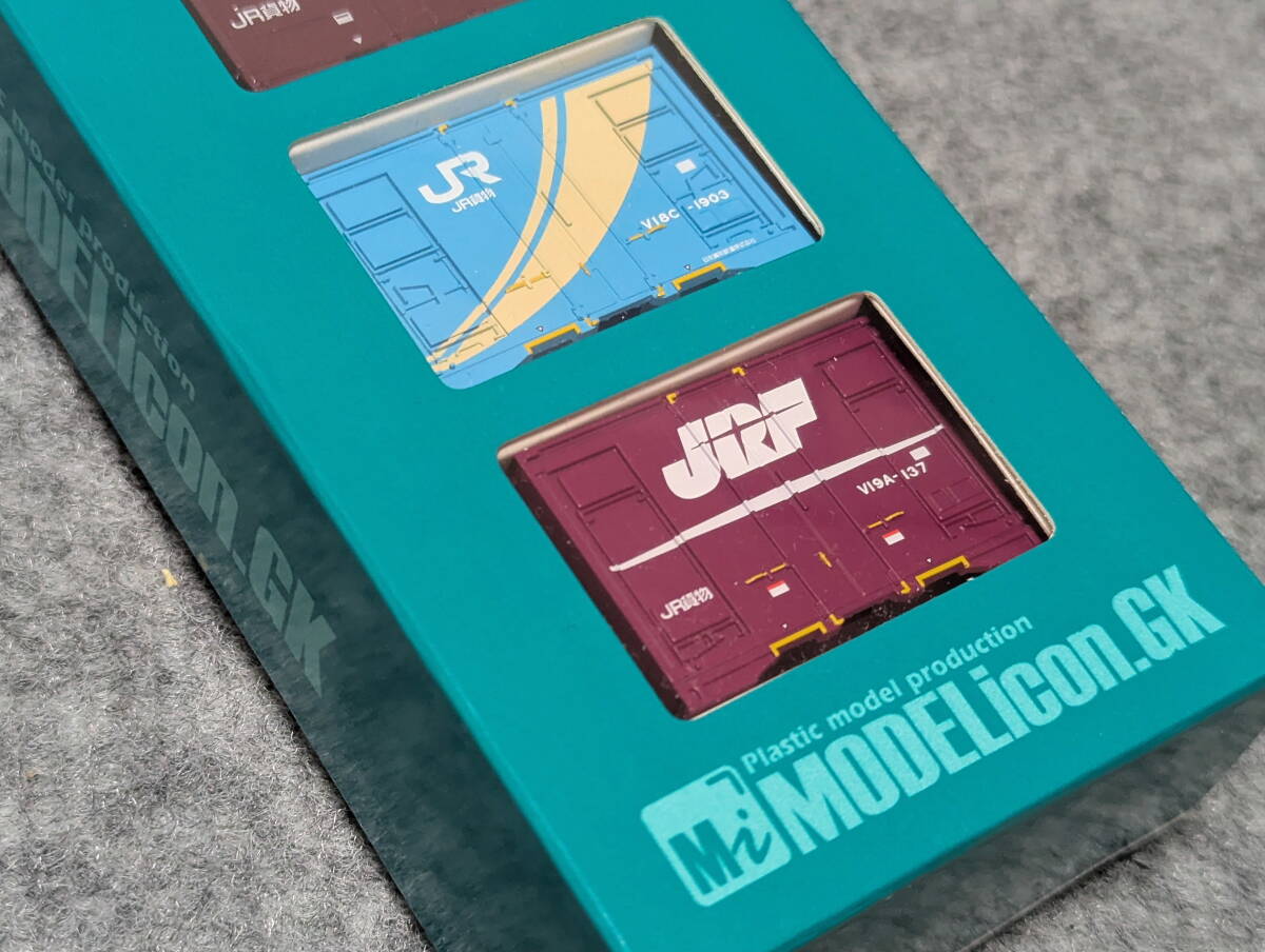 Yahoo!オークション - TOMIXとモデルアイコンの1/80 12ftコンテナ3個セ...