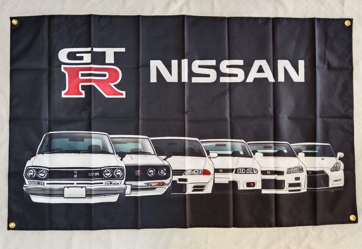 Yahoo!オークション - フラッグ T161 GT−R NISSANポスター ガレージ装...