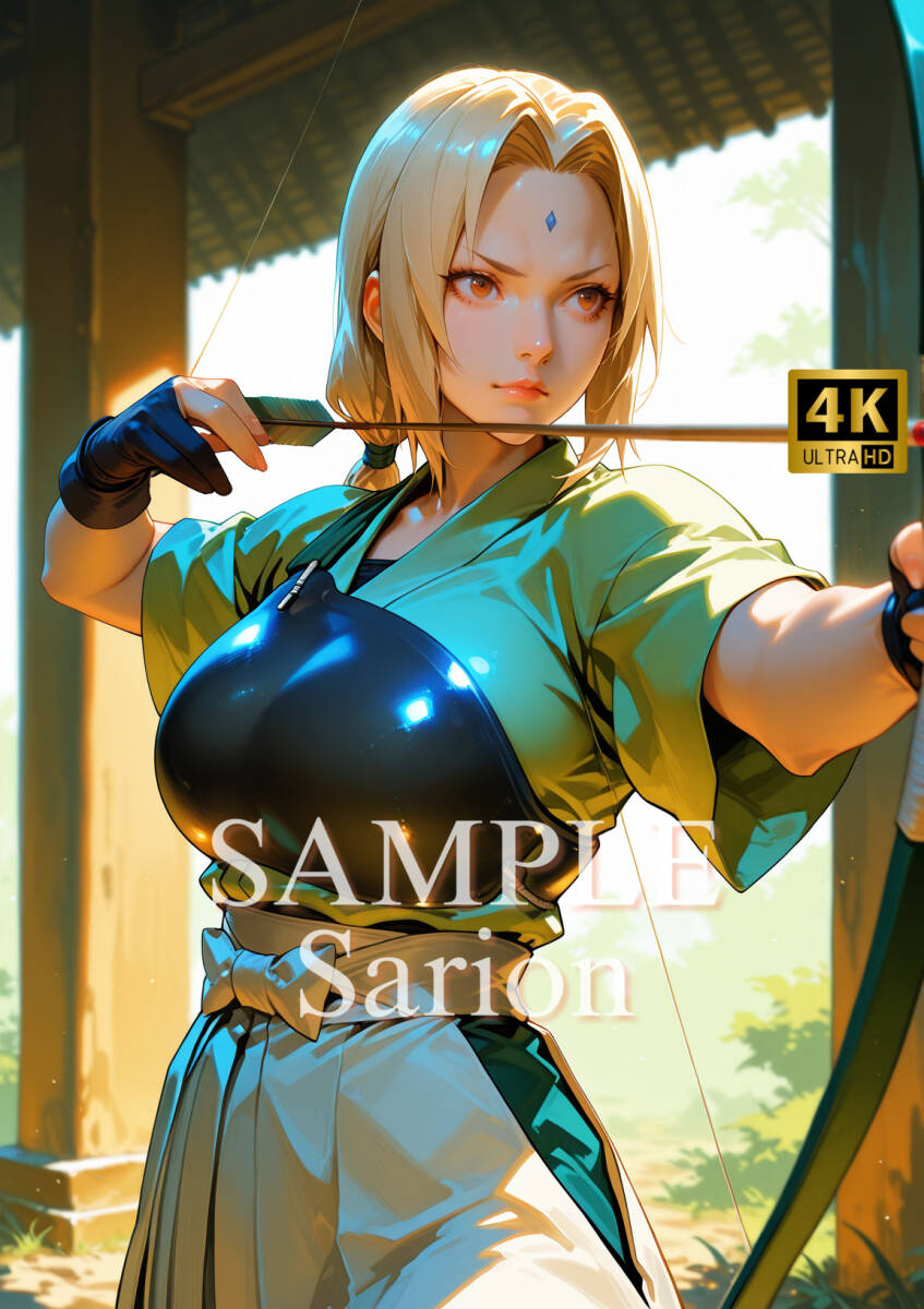 Yahoo!オークション - w577 綱手 ナルト 【1点もの】 同人 A4 ポスター...