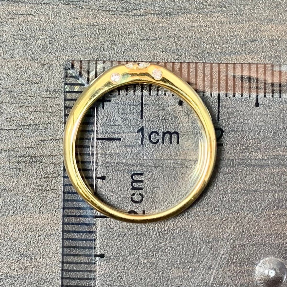 Yahoo!オークション - 1円〜 0.21ct K18YG 3.7g ♯11 鑑定付 天然ダイ...