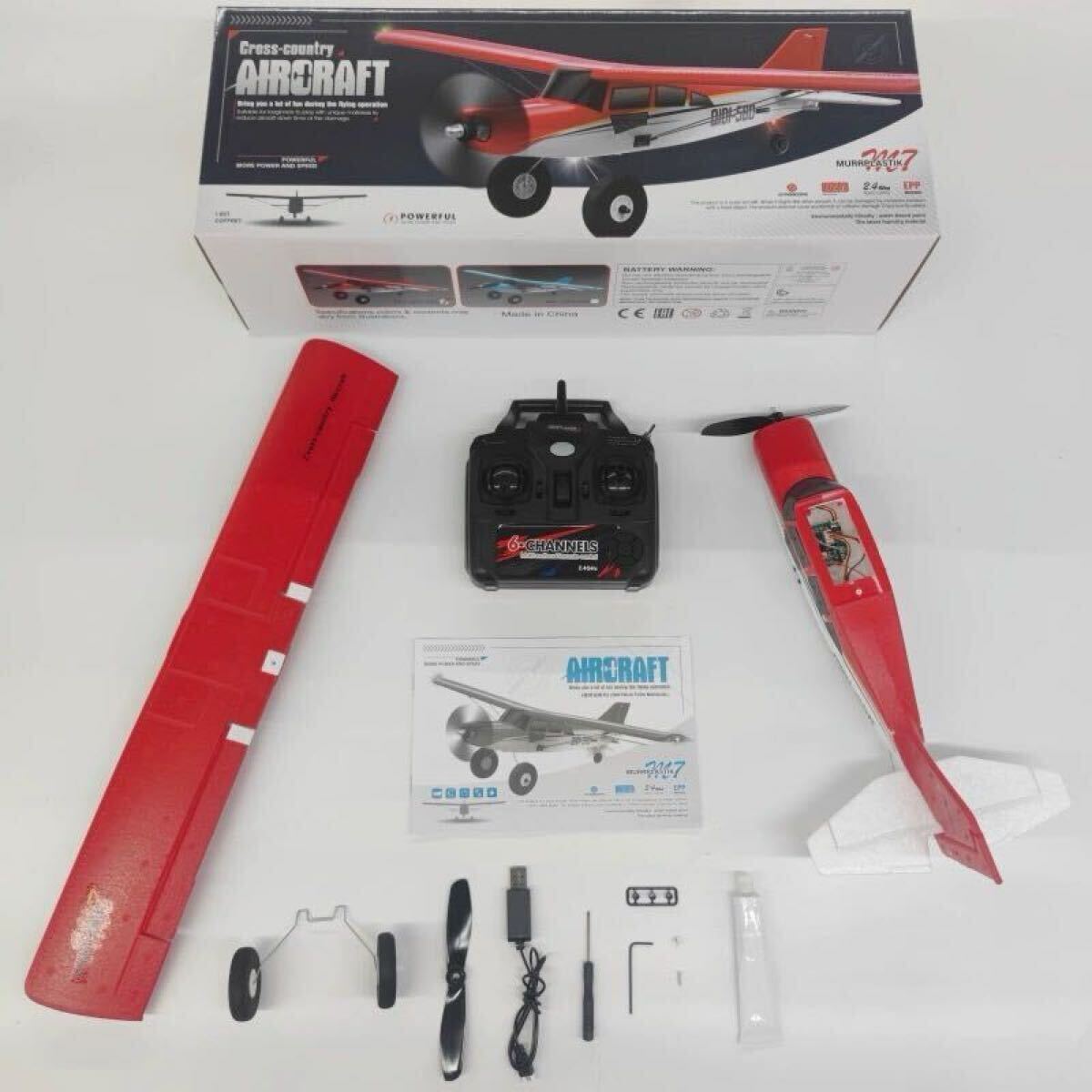 100g以下規制外 Mode2 バッテリー 3 XK A560 MAULE mini 3D 5CH 3D/6G ブラシレスモーター RCラジコン飛行機 Futaba S-BUS即飛行 ...