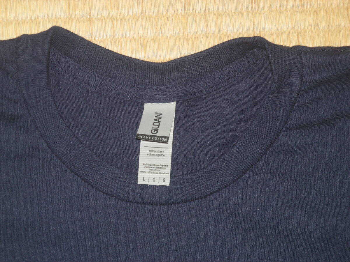 Yahoo!オークション - 真空管Tシャツ GILDAN Lサイズ 紺色 綿