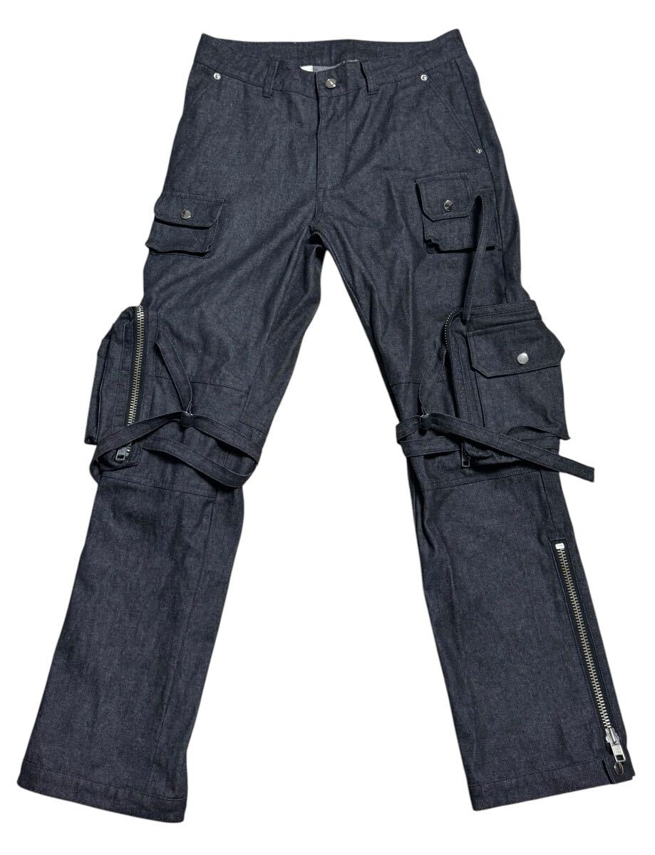 Yahoo!オークション - SKINS ボンテージ カーゴ デニムパンツ W31ぐら...