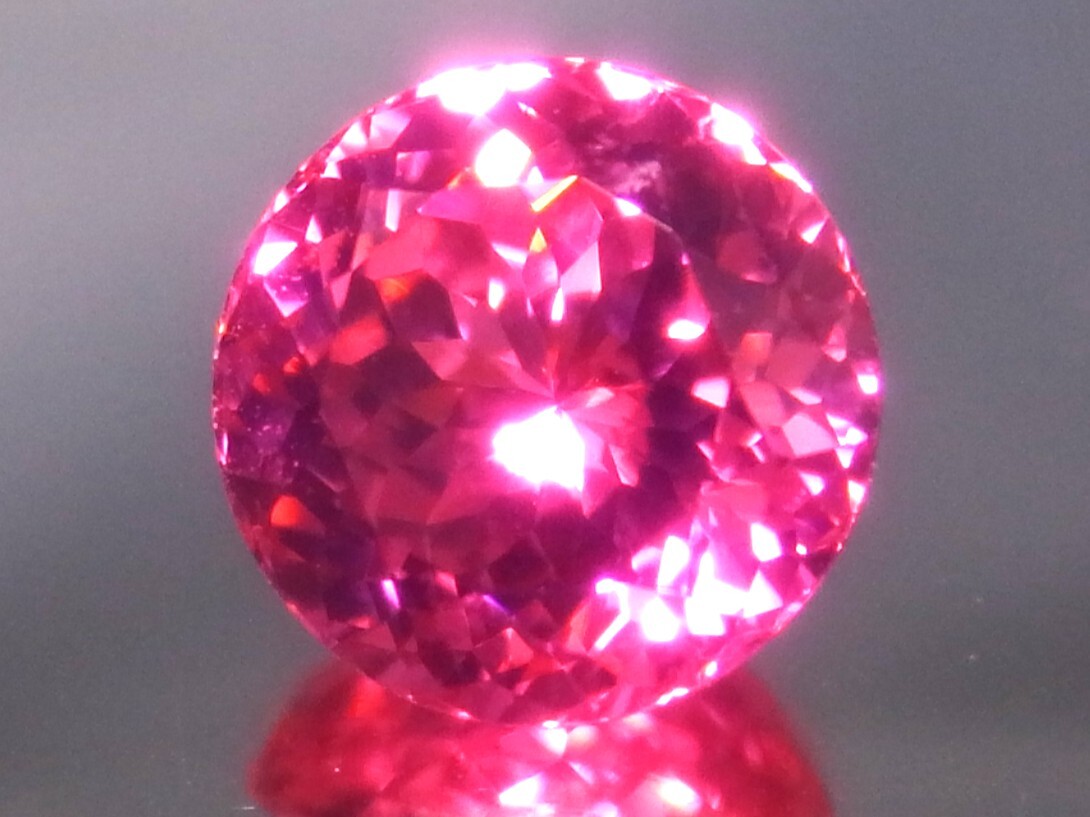 Yahoo!オークション - 7.61ct 新品・新色で大粒サイズ・オレンジピンク...