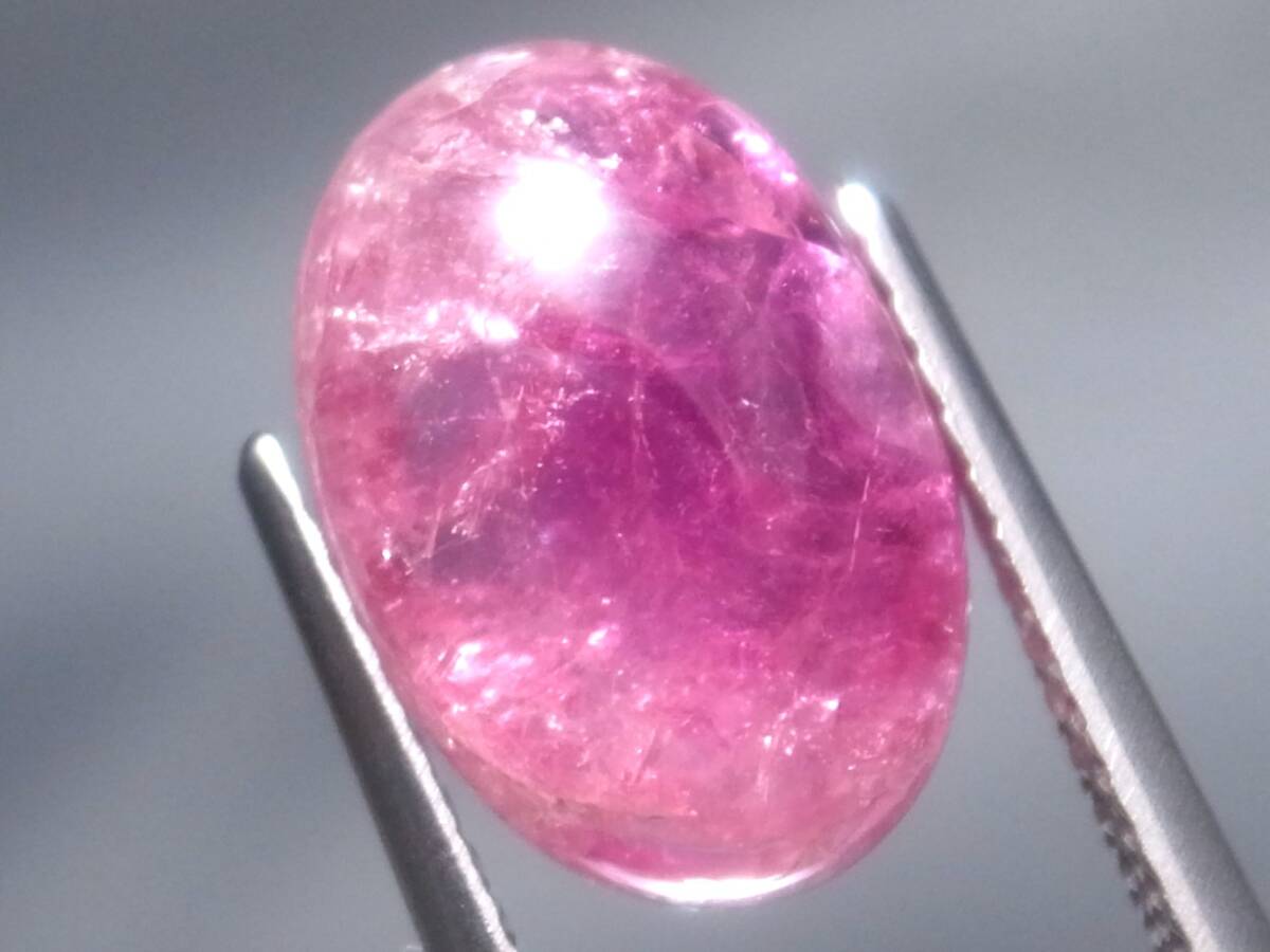 Yahoo!オークション - 4.84ct 新品・天然ピンクトルマリン カボション...