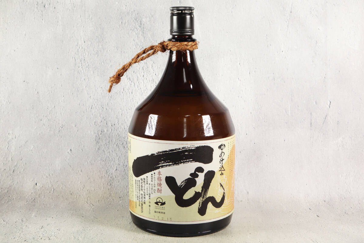 Yahoo!オークション - 未開栓 本格焼酎 かめ仕込み 一どん 1.8L 1800ml...