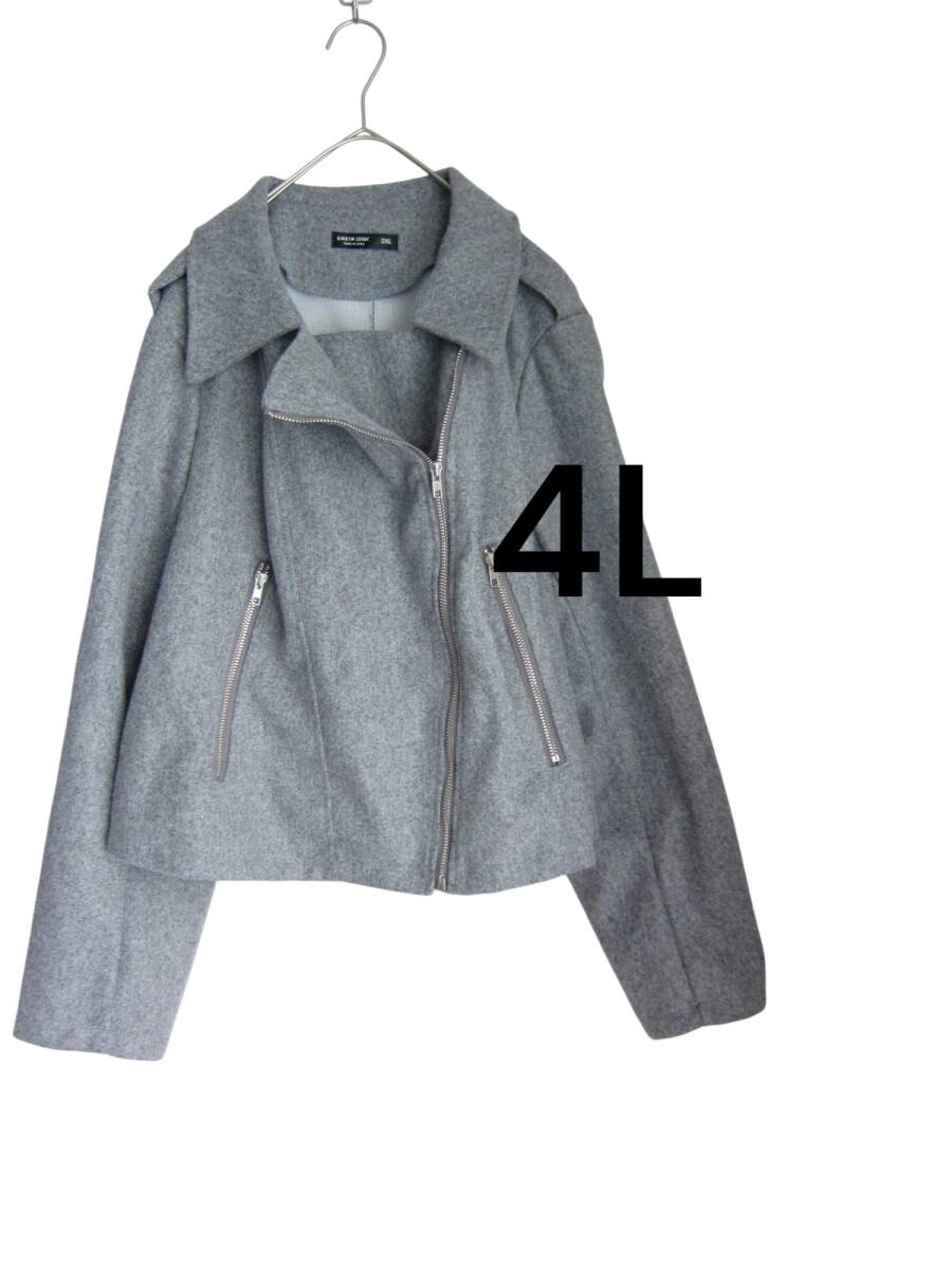 Yahoo!オークション - 即決 73 美品 【2XL・4L】 グレー フリース ラ...