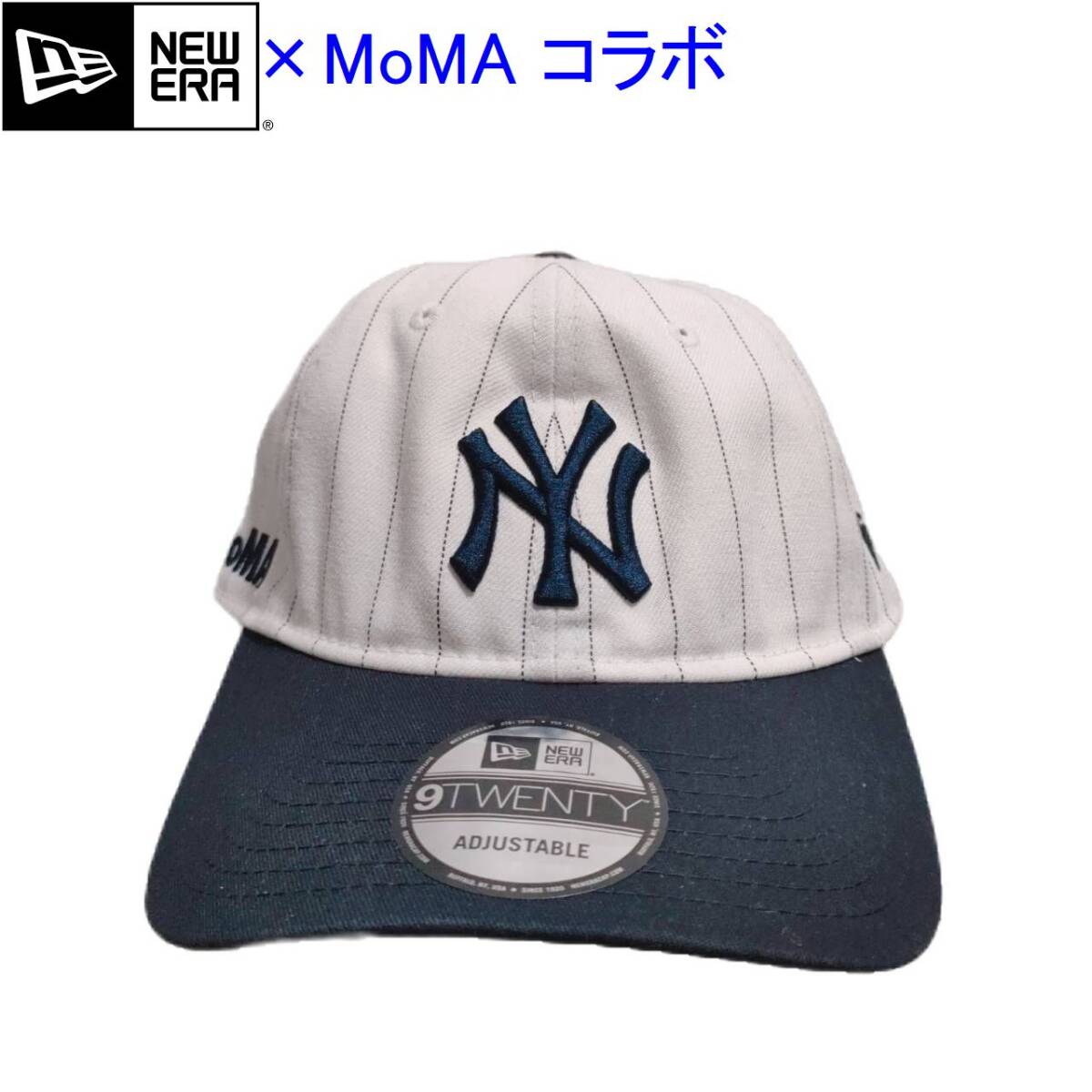 Yahoo!オークション - MoMA x NEW ERA NY YANKEES 9TWENTY ピンストラ...
