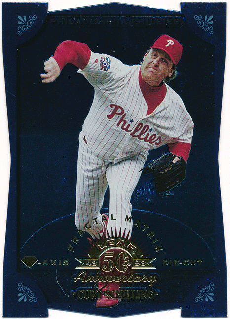 Yahoo!オークション - Curt Schilling MLB 1998 Donruss Leaf 50th Ann...