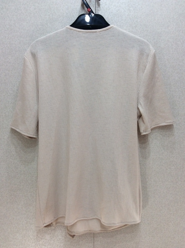 Yahoo!オークション - MNG ベージュ カシュクールトップス サイズEUR L