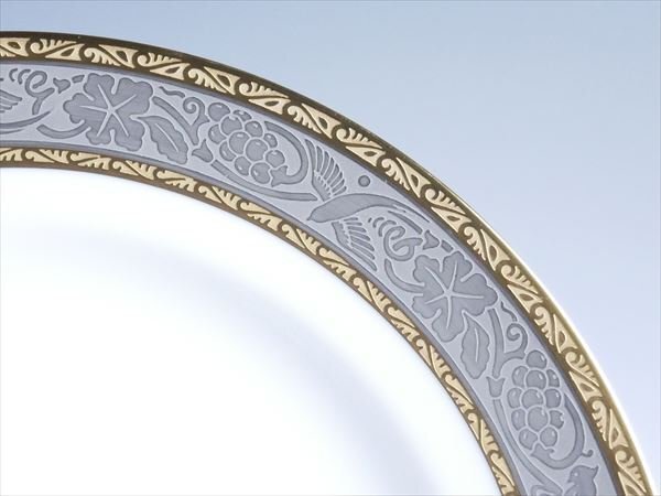 Yahoo!オークション - k433 大倉陶園 最高級シリーズ 金白金蝕 葡萄模...