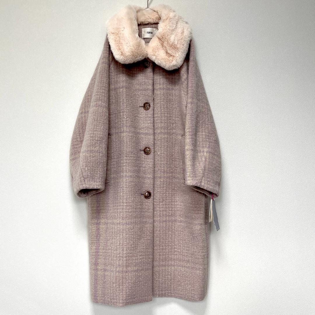 未使用・タグ付 > FURFUR ファーファー チェックコート ロング 未使用・タグ付 > FURFUR ファーファー チェックコート ロング