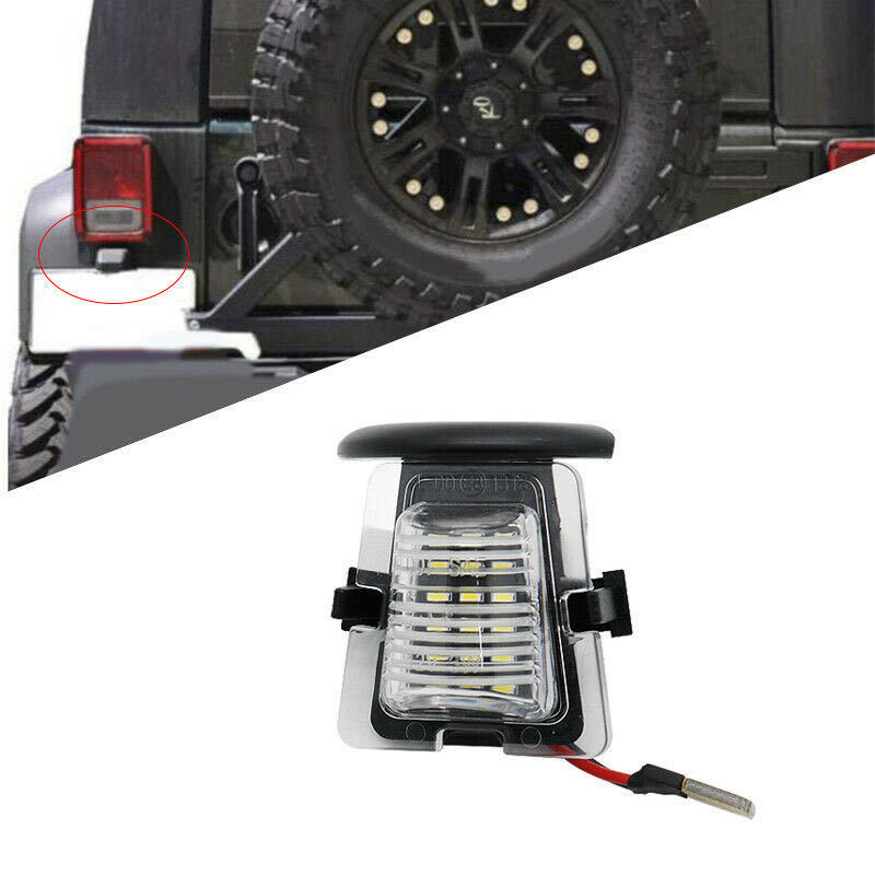 Yahoo!オークション - 07y-18y ジープ ラングラー JK JKU 18LEDナンバ...