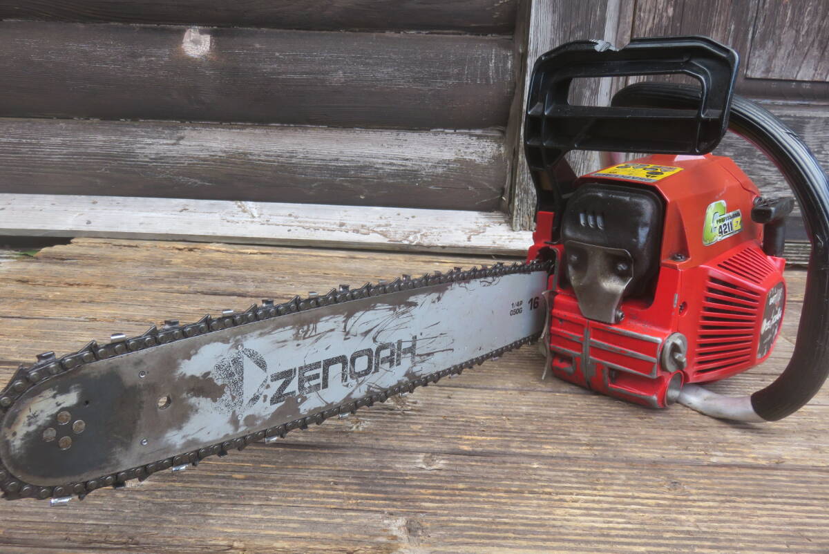 Yahoo!オークション - プロ用 名機 ゼノア ZENOAH チェンソー G4211EZ ...