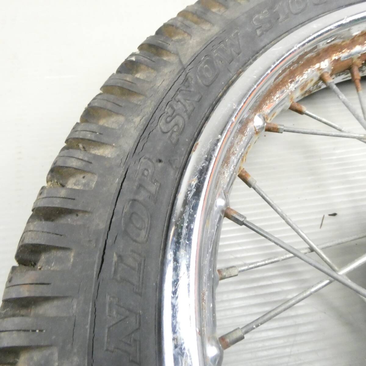 Yahoo!オークション - MD50 [郵政カブ] 純正フロントホイール 14イン...