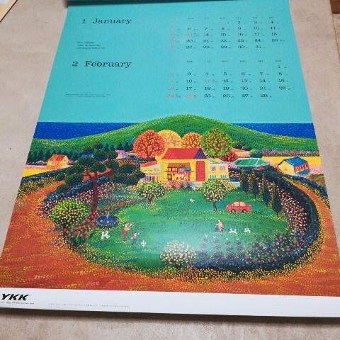 Yahoo!オークション - 2025年YKK壁掛けカレンダー Artworks by Dukki K...