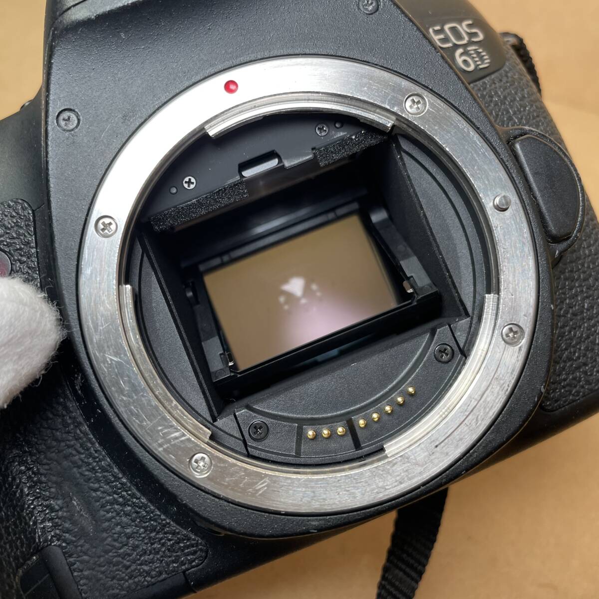 Yahoo!オークション - 【動作品】Canon 6D(WG) DS126401 ボディ バッテ...