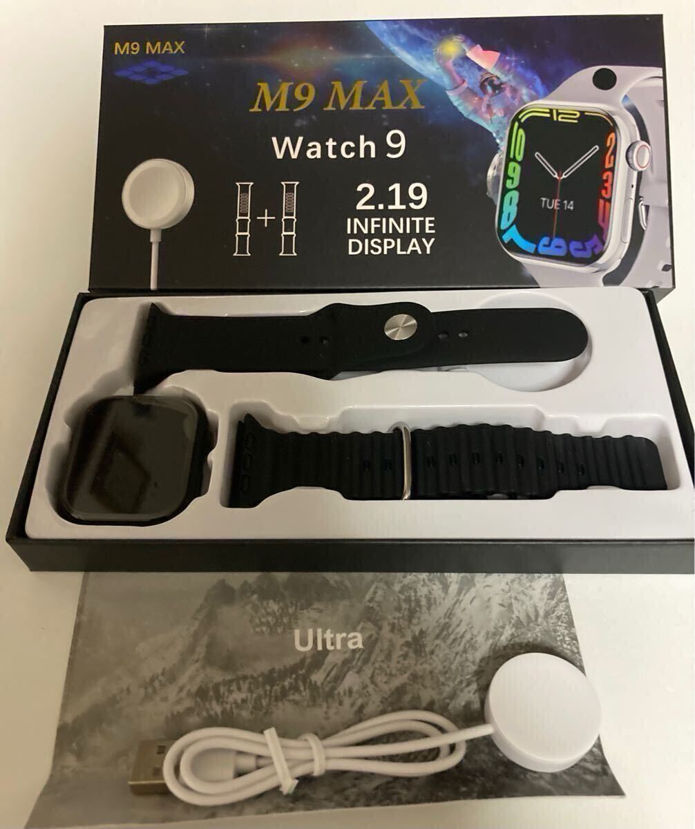 Yahoo!オークション - 送料無料 新品 スマートウォッチ M9 MAX 黒 （A...