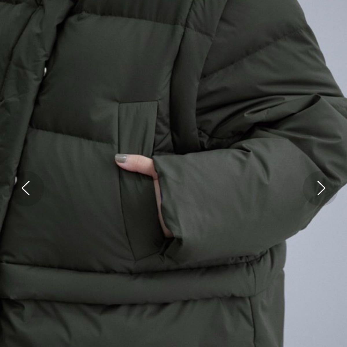 22aw アダムエロペ 4WAY ALLIED ダウンベストコート カーキ F 22aw アダムエロペ 4WAY ALLIED ダウンベストコート カーキ F