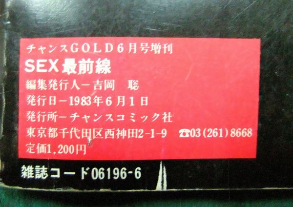 Yahoo オークション Sex最前線 チャンスgold増刊 1983年 小川恵子8ペ