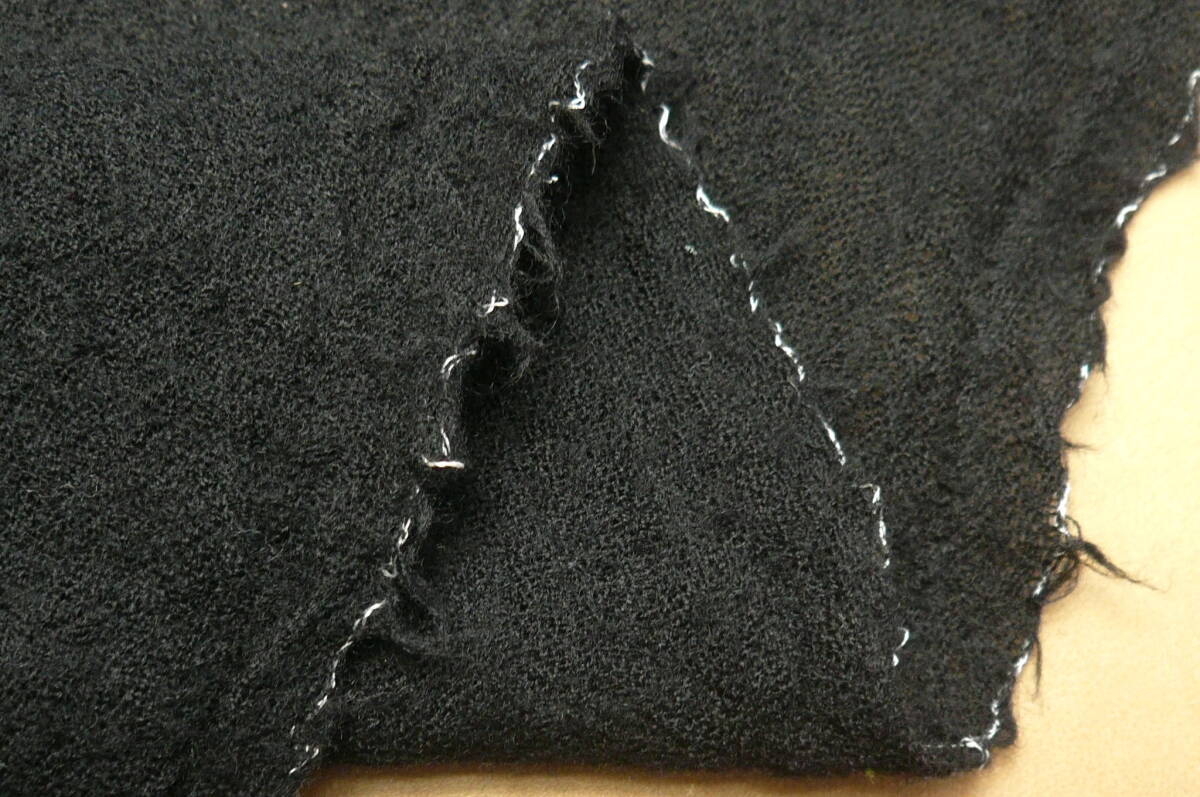 Yahoo!オークション - c367・終・ウール100%・黒5m・ガーゼ風・リファ...