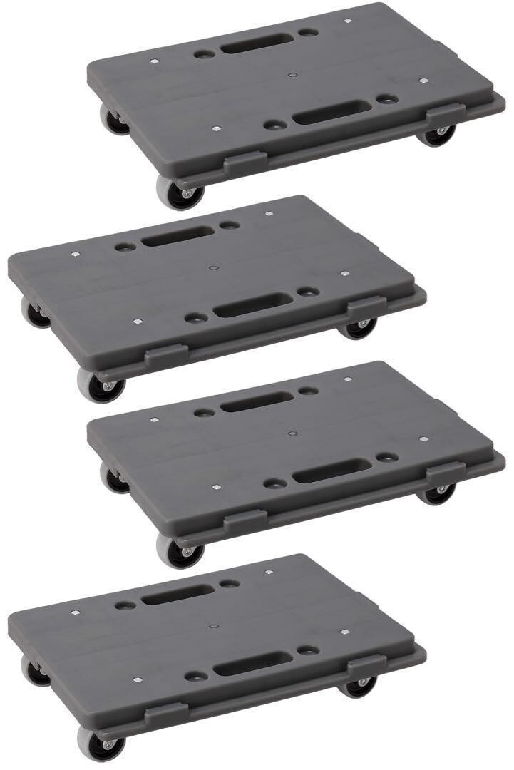 Yahoo!オークション - 平台車 【4個】連結 耐荷重100kg 重さ1.27kg 回...